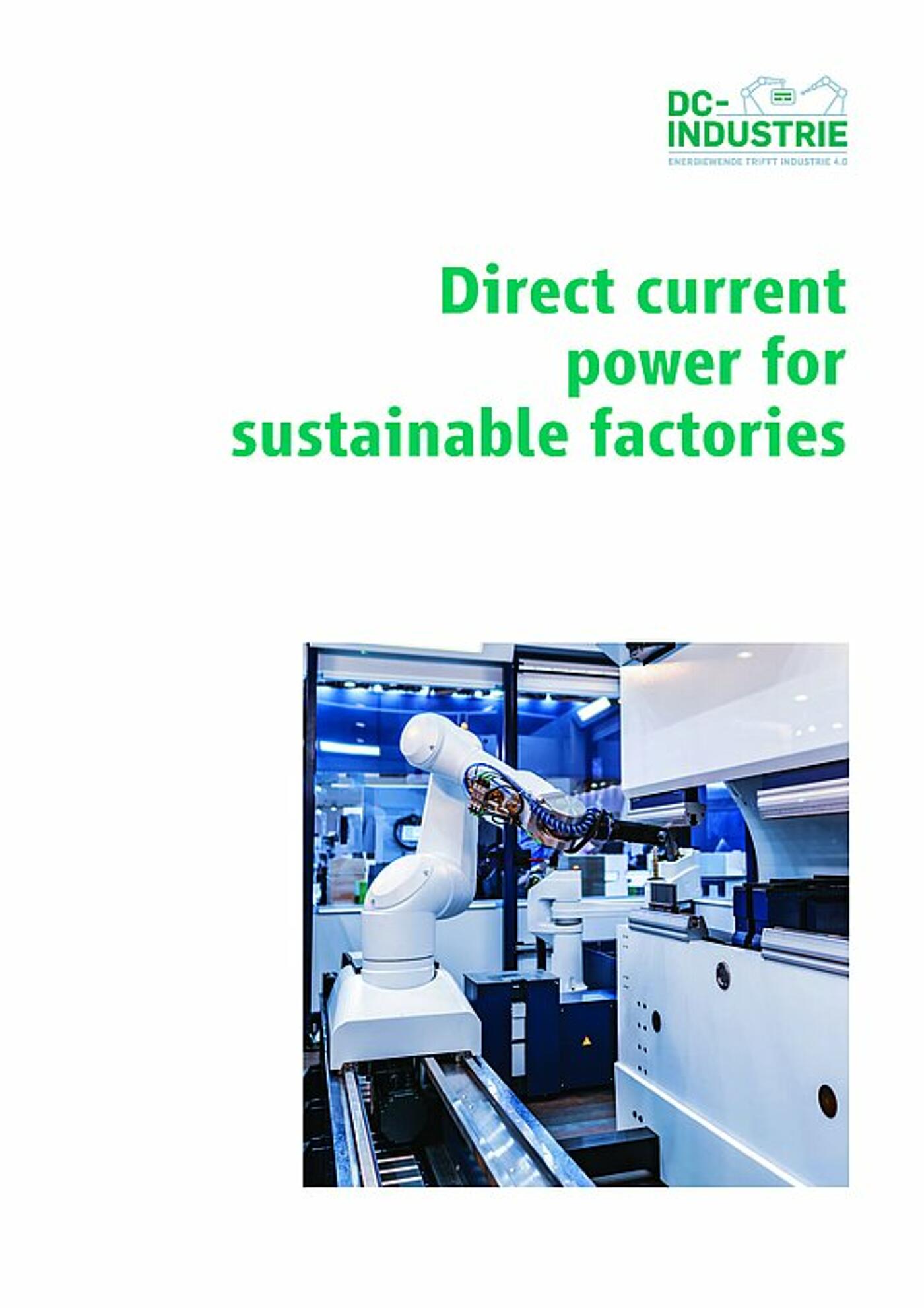 Direct current power for sustainable factories